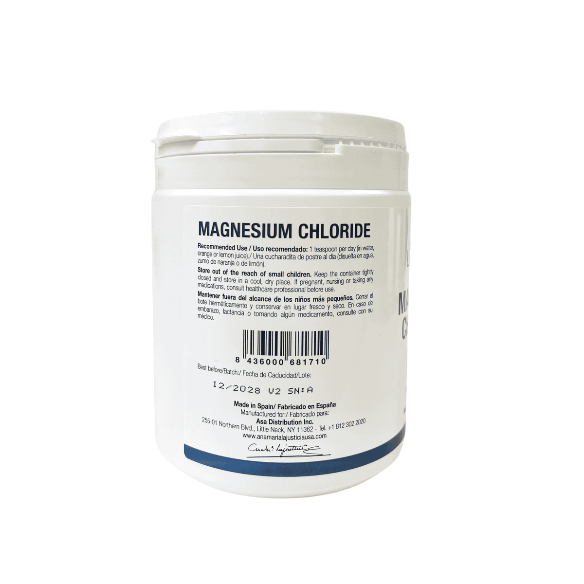 Magnesium Chloride Crystallised 400g | Ana Maria Lajusticia USA